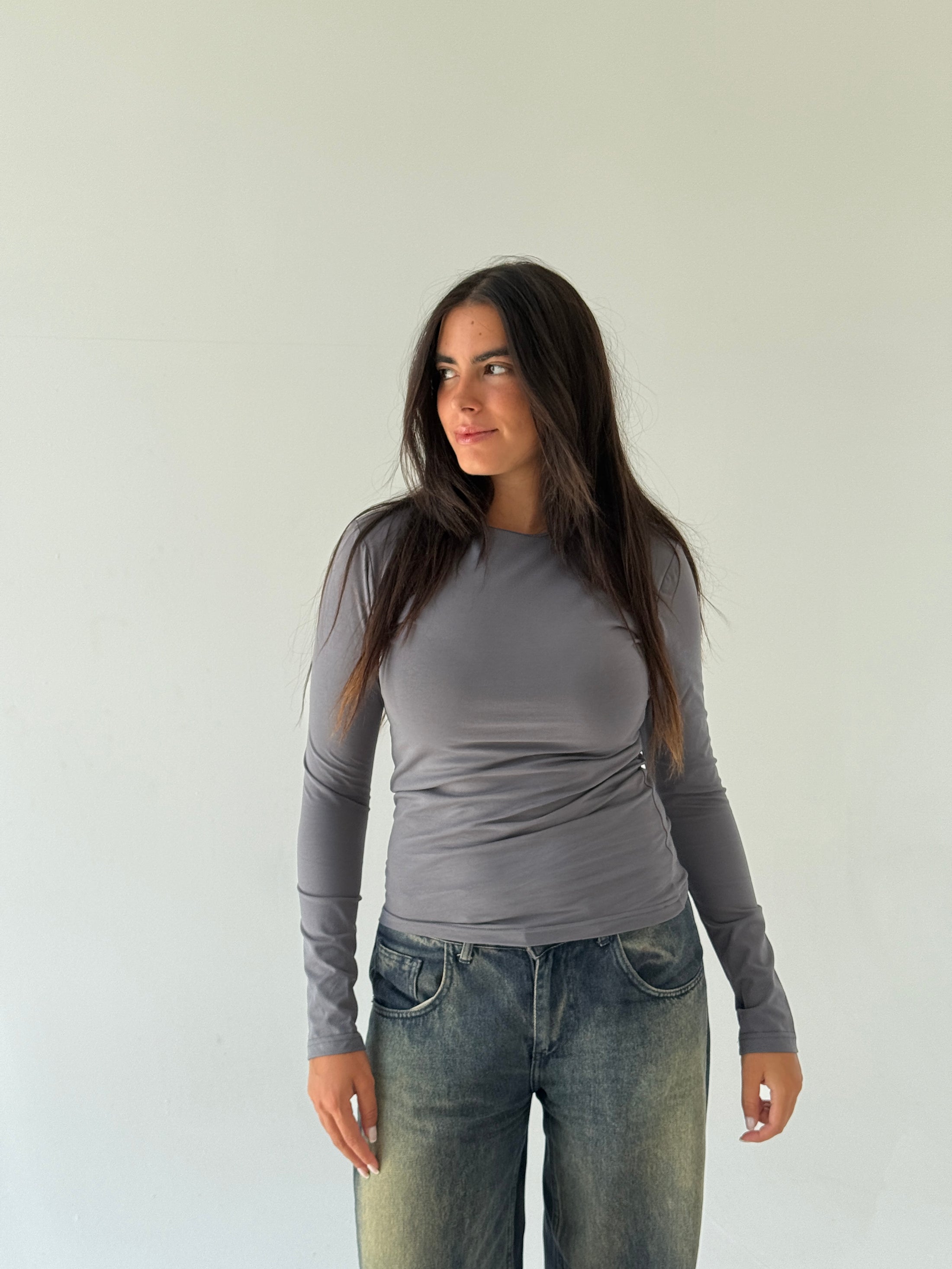 Long sleeve basic top – Jila shop